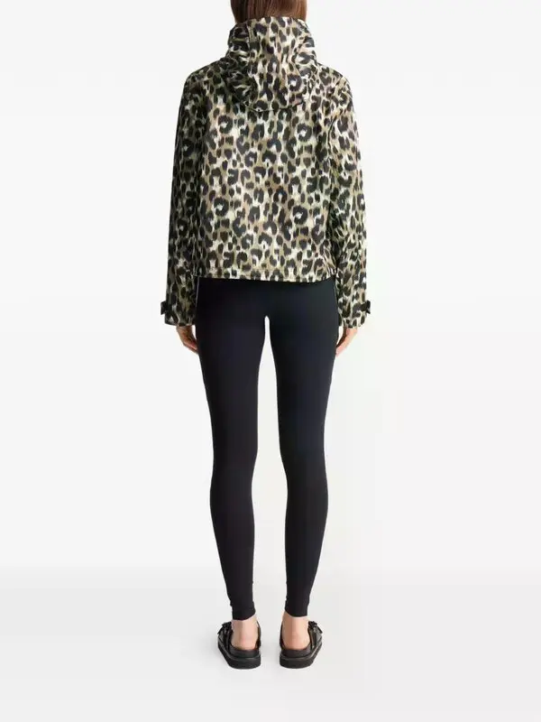 Fusalp Kasima Leopard Print Hooded Jacket - Neutrals