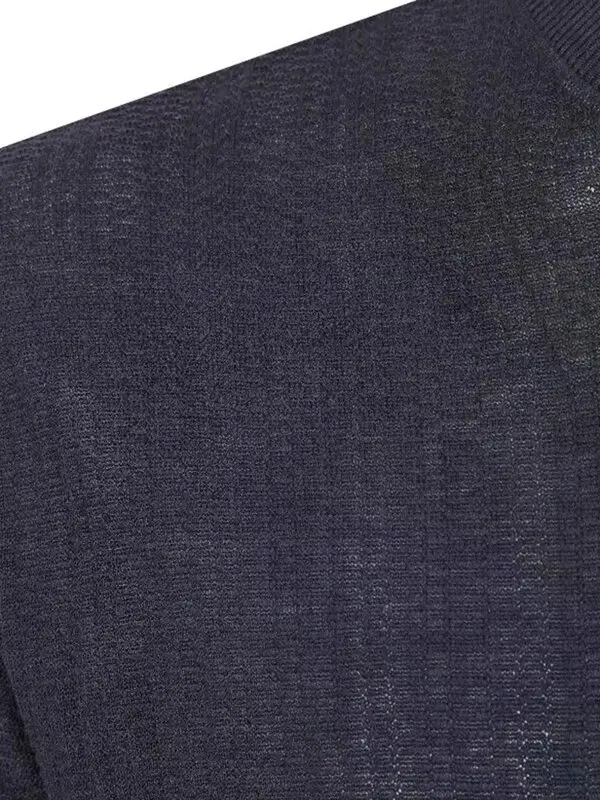 Emporio Armani Ribbed-textured T-shirt