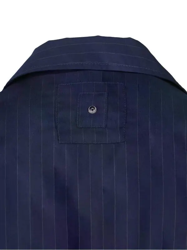 WHITE SAND Pinstripe Zip Jacket - Blue