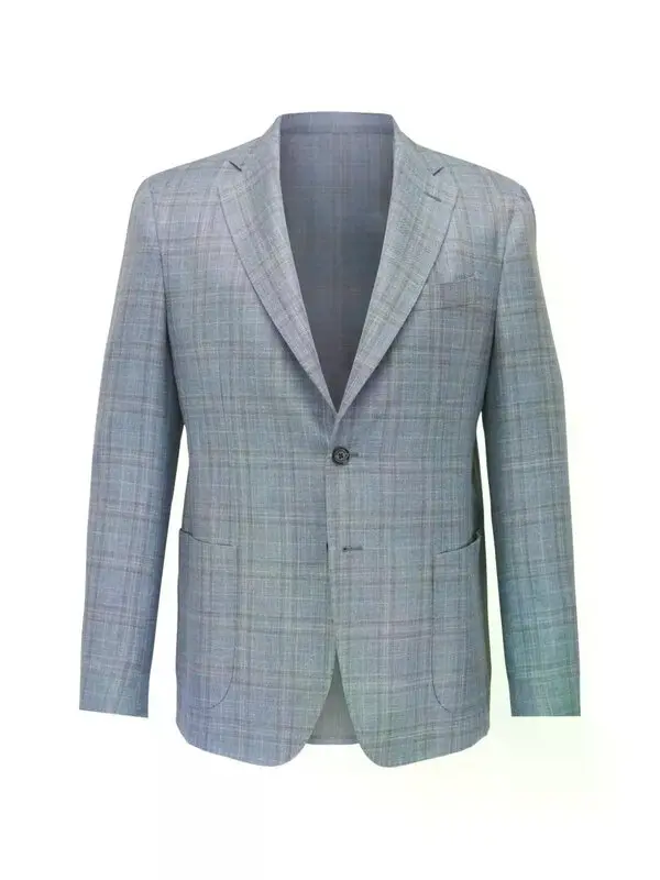MAURIZIO BALDASSARI Checked Single-breasted Blazer