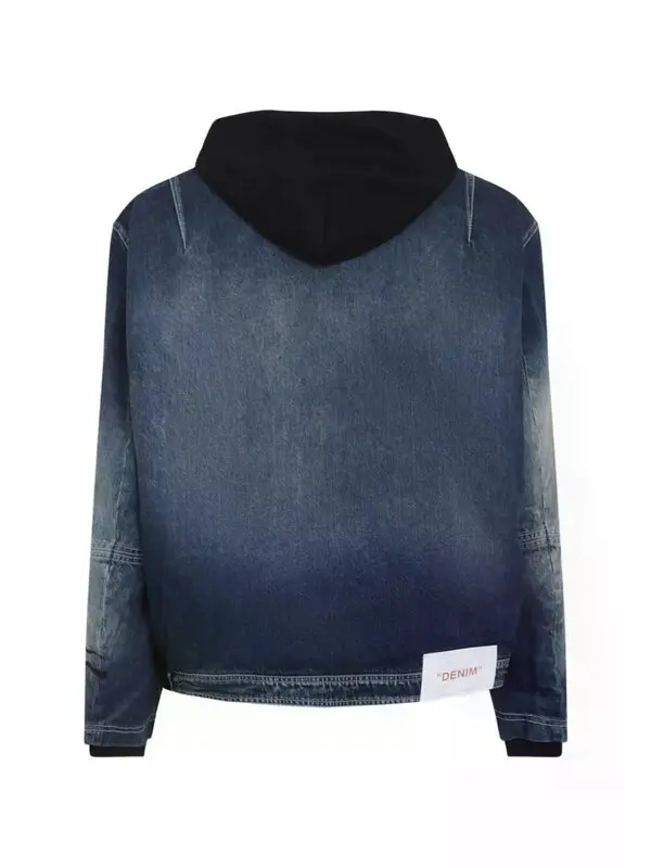 Off-White Hooded Denim Jacket