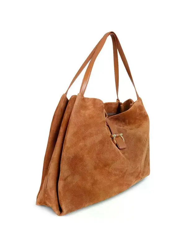 FERRAGAMO Suede Leather Tote