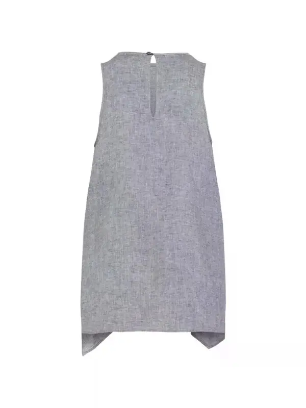 Peserico Sleeveless Keyhole Blouse