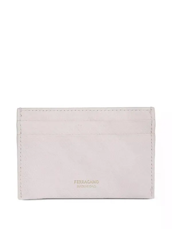 FERRAGAMO Gancini Leather Cardholder - Pink