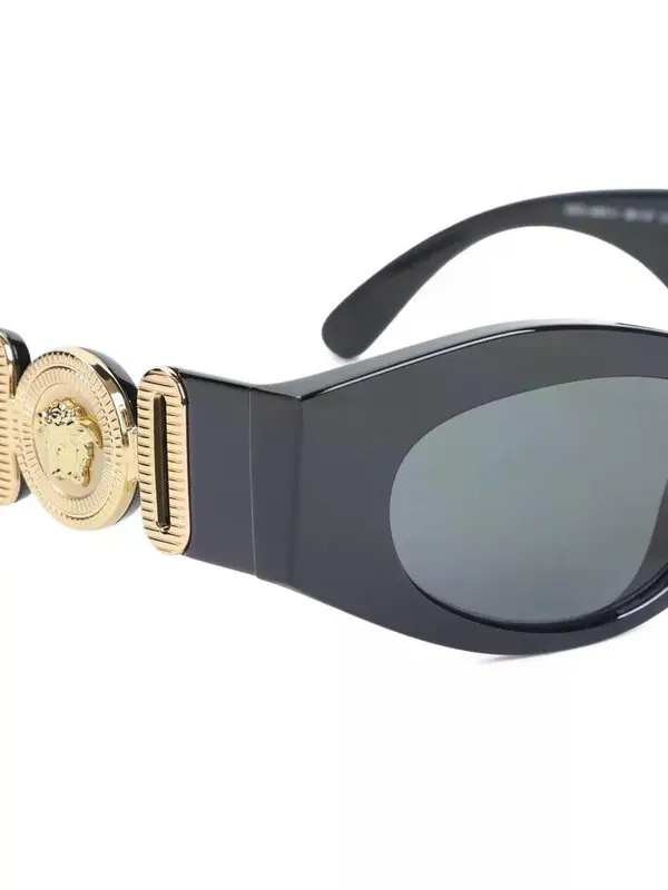 Versace Oval-frame Sunglasses - Black