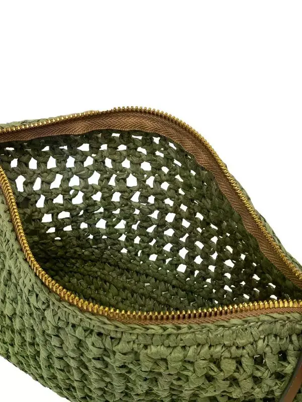 GIANNI CHIARINI Nefeli Crochet Zip Pouch Bag