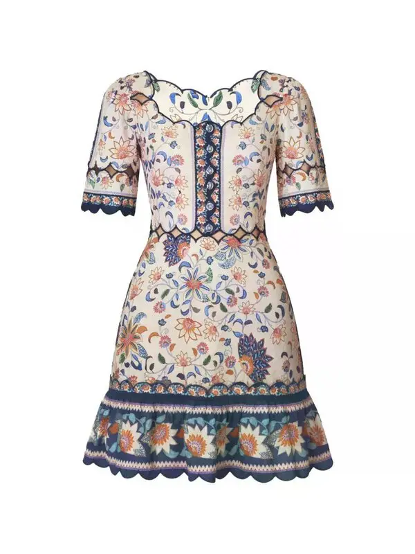 Farm Rio Floral-print Mini Dress