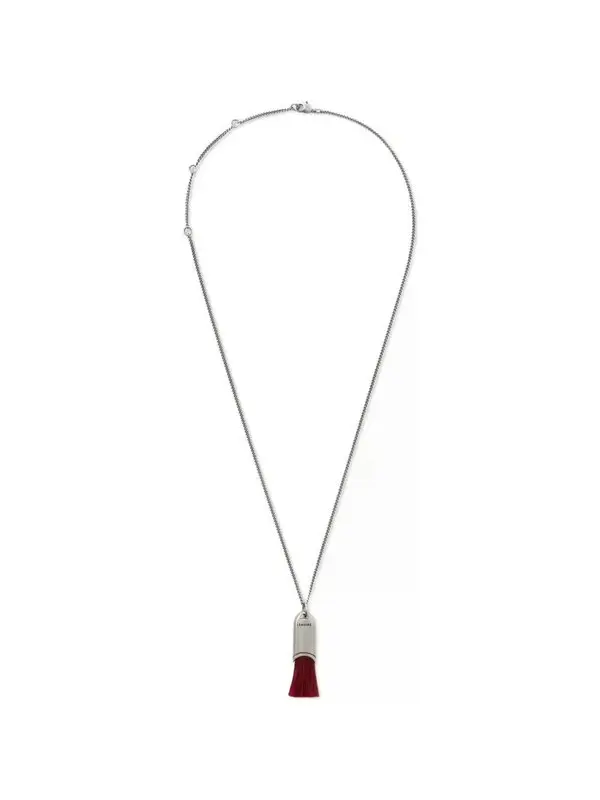 LEMAIRE Adjustable Brush Pendant Necklace - Silver