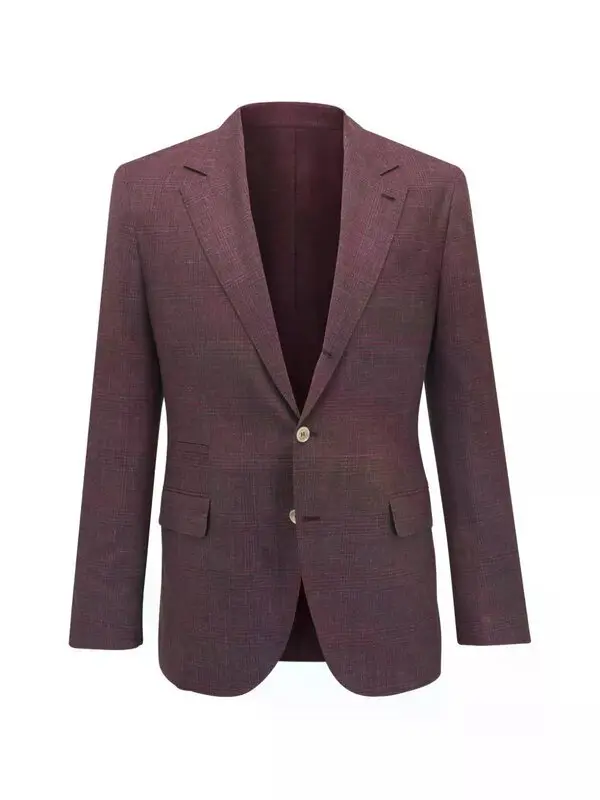 Brunello Cucinelli Plaid Notched Jacket