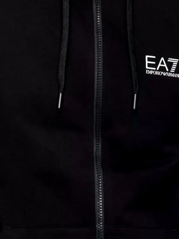 EA7 Logo Zip-up Hoodie