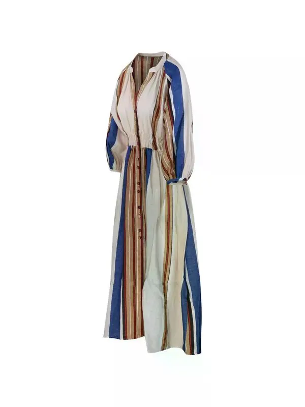 MR.MRS SHIRT Striped Button-up Shirt Dress