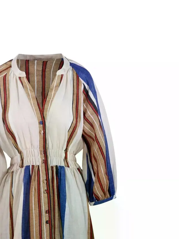 MR.MRS SHIRT Striped Button-up Shirt Dress