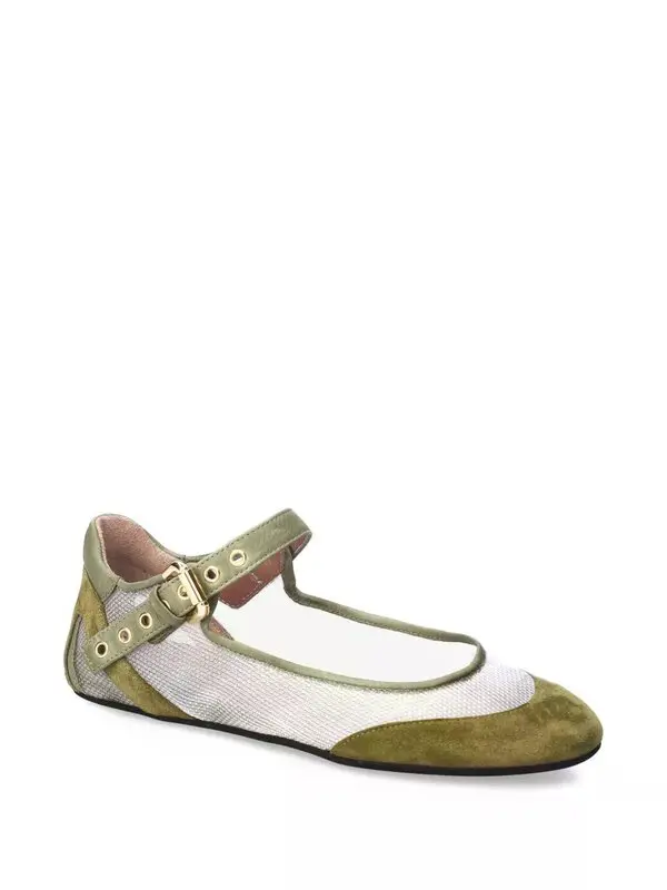 Premiata Buckle Ballet Flats - Neutrals
