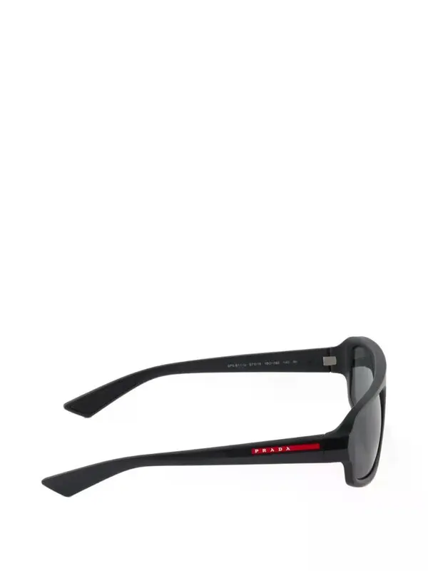 Prada Linea Rossa Rectangle Sunglasses - Black