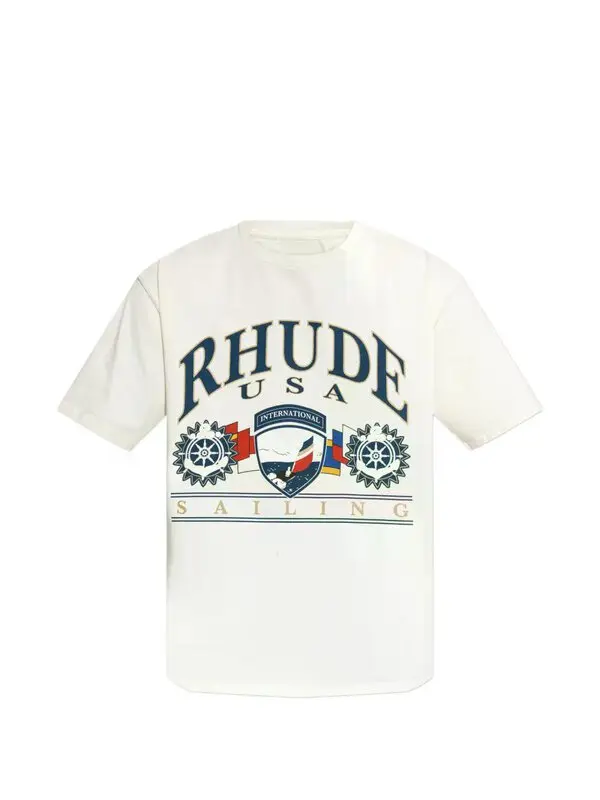 Rhude Graphic-print T-shirt - Neutrals