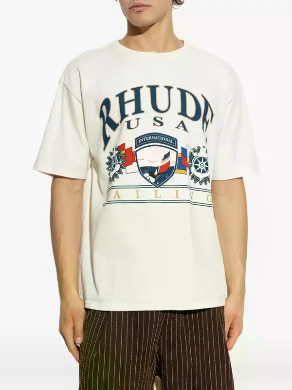 Rhude Graphic-print T-shirt - Neutrals