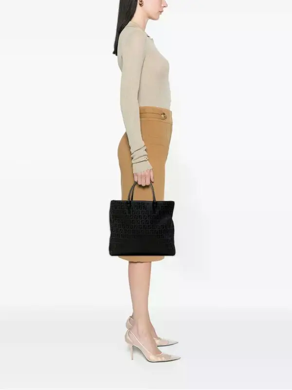 Fendi 2000-2010 Zucchino Canvas Tote Bag