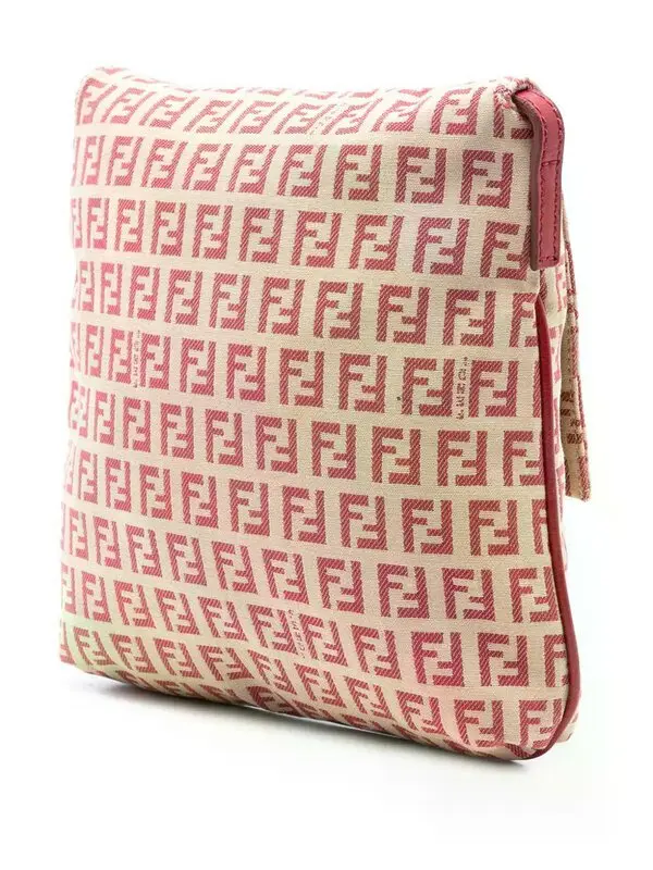 Fendi 2000-2010 Zucchino Canvas Flap Crossbody Bag
