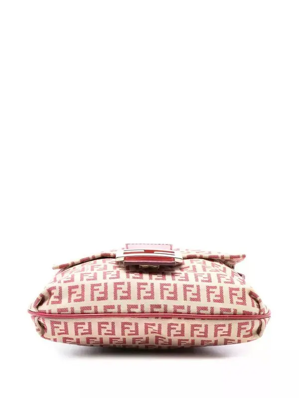 Fendi 2000-2010 Zucchino Canvas Flap Crossbody Bag