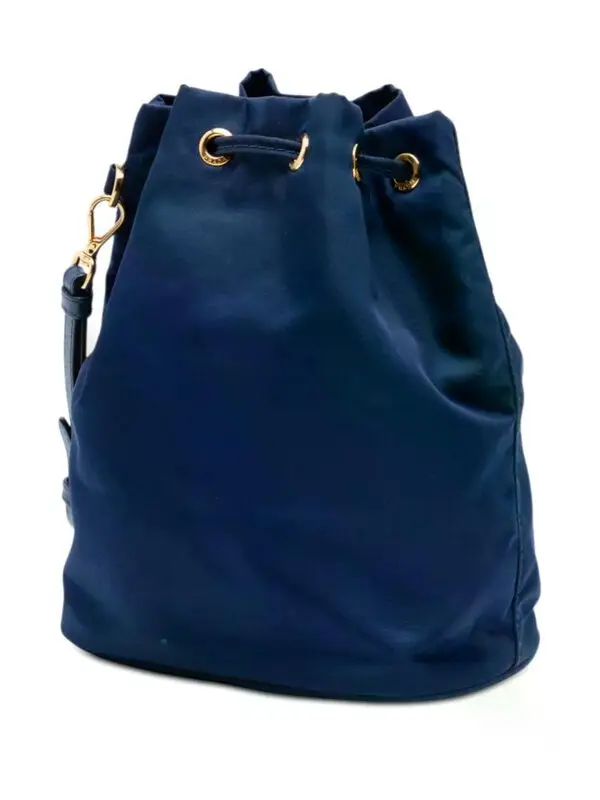 Prada Re-nylon Drawstring Pouch - Blue