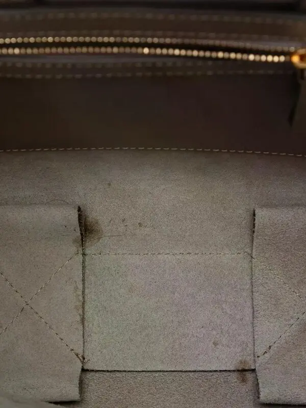Celine 2019 Small Grained Calfskin Vertical Cabas Satchel - Brown