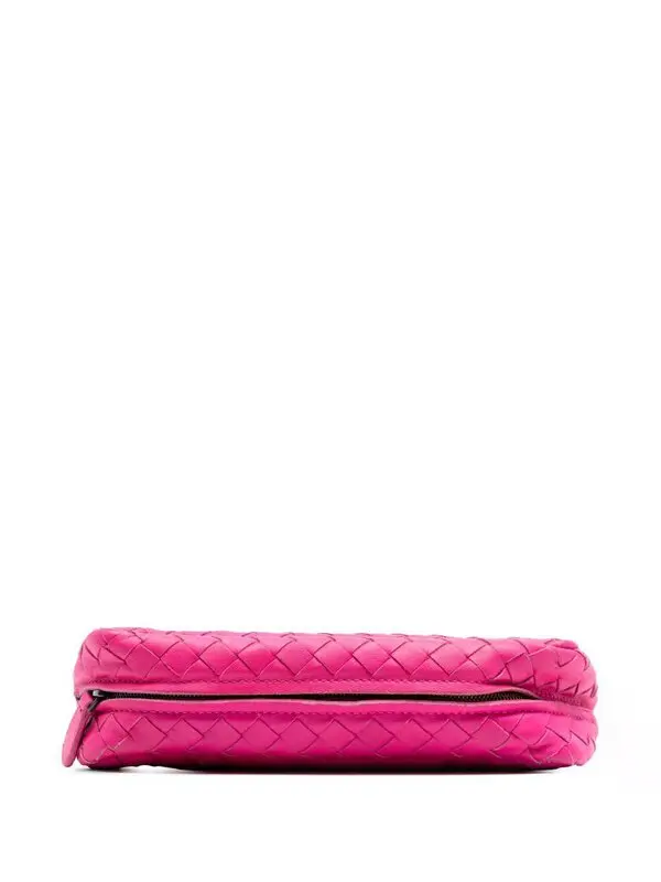 Bottega Veneta Mini Nappa Intrecciato Expandable Chain Flap Crossbody Bag - Pink
