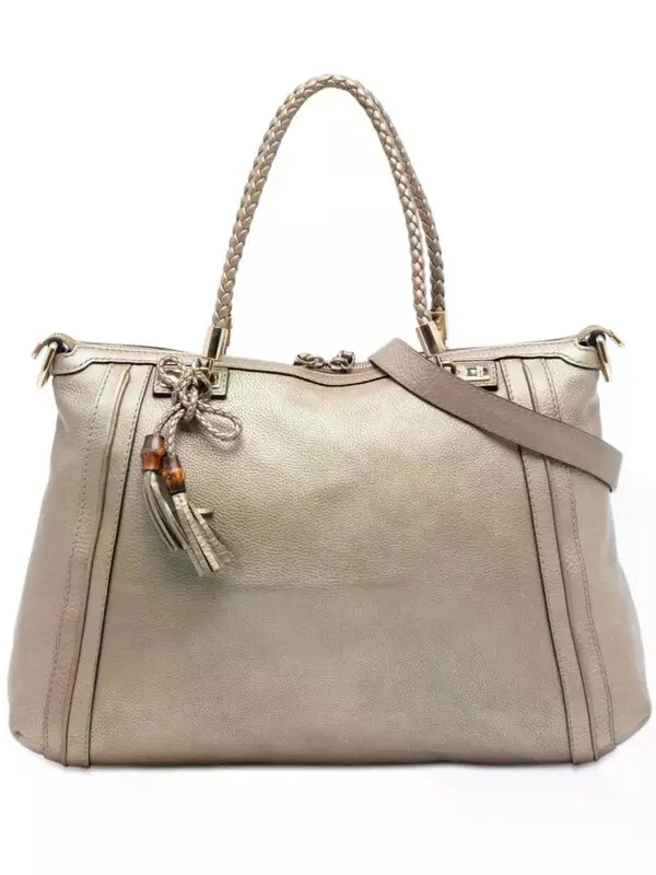 Gucci Large Leather Bella Tote
