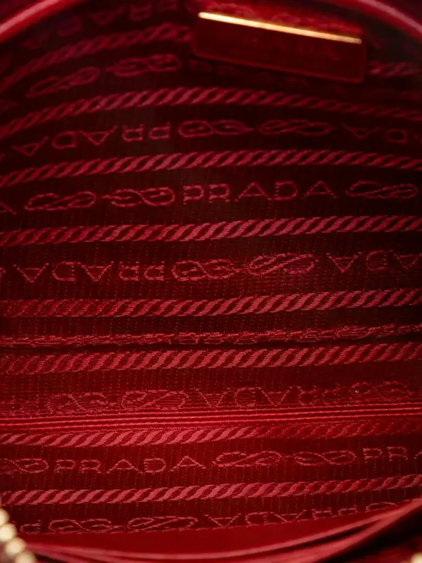 Prada Saffiano Leather Shoulder Bag - Red