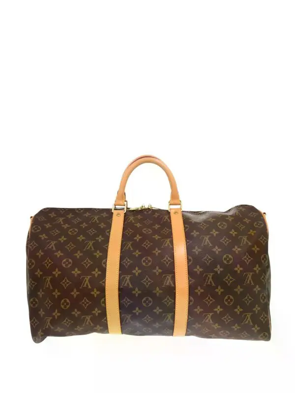 LOUIS VUITTON 1998 Monogram Keepall Bandouliere 50 Travel Bag