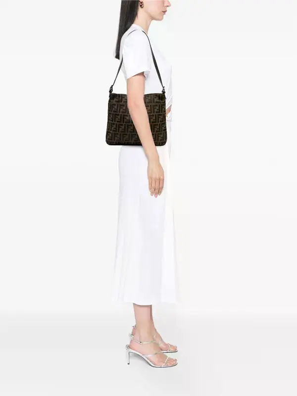 Fendi 20th Century Zucca Canvas Shoulder Bag