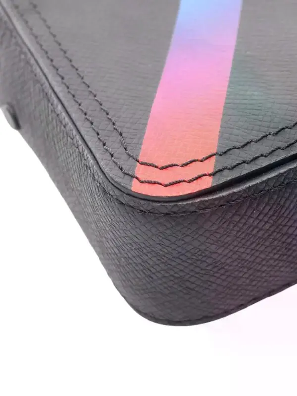 LOUIS VUITTON 2017 Taiga Rainbow Danube Crossbody Bag