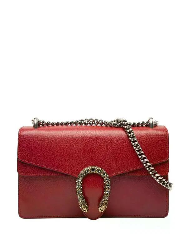 Gucci Dionysus Leather Shoulder Bag - Red