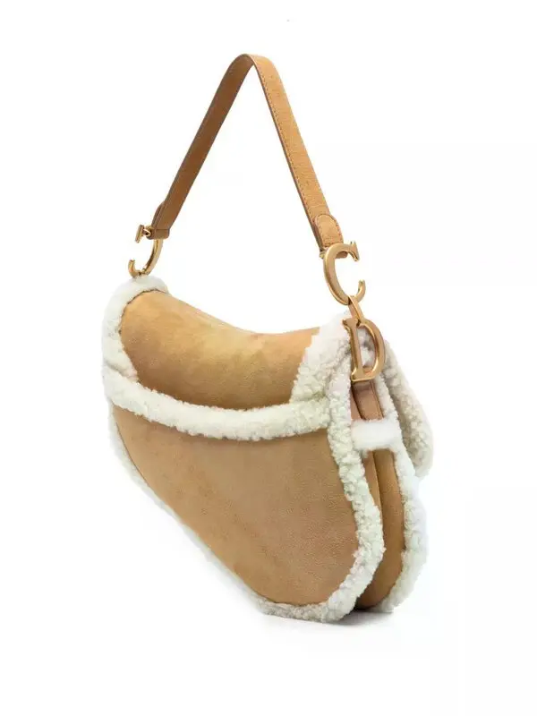 Dior 2020 Shearling Saddle Bag