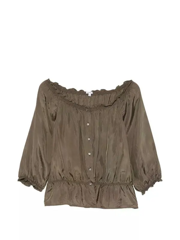 Aspesi Ruffled Button Blouse