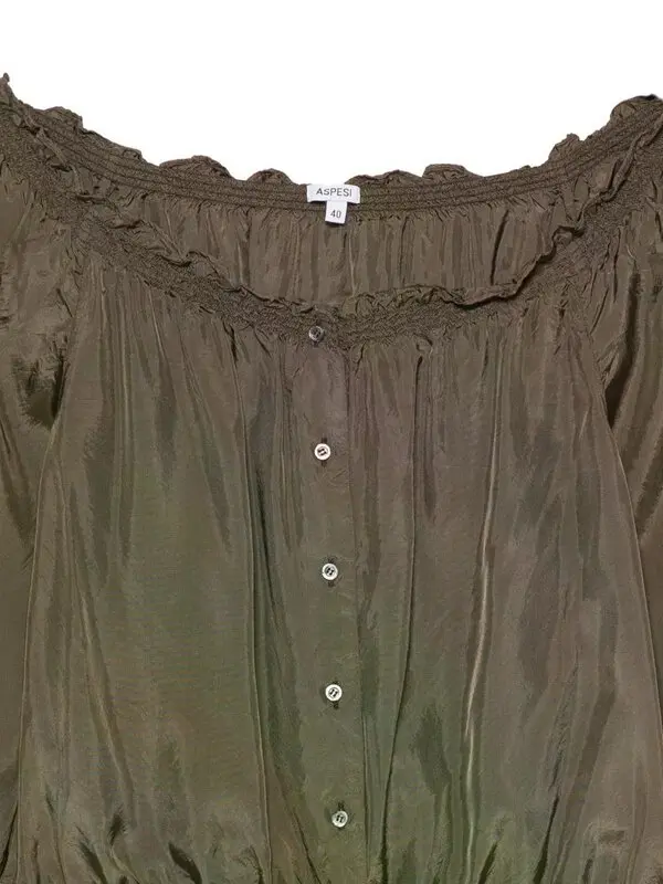 Aspesi Ruffled Button Blouse