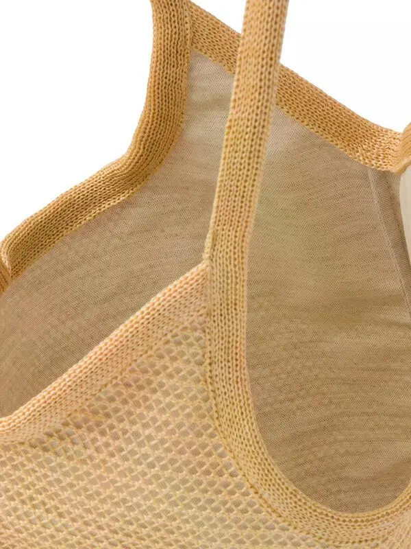 Miu Miu Logo-print Raffia Tote