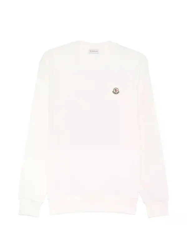 Moncler Logo-patch Sweatshirt - Neutrals