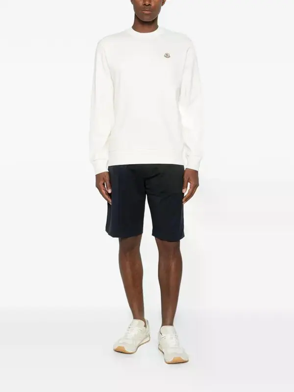 Moncler Logo-patch Sweatshirt - Neutrals