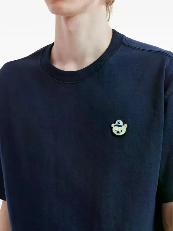 CHOCOOLATE Bear-patch T-shirt