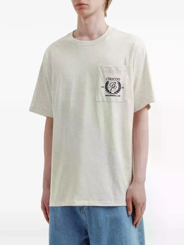 CHOCOOLATE Patch-pocket Embroidered T-shirt