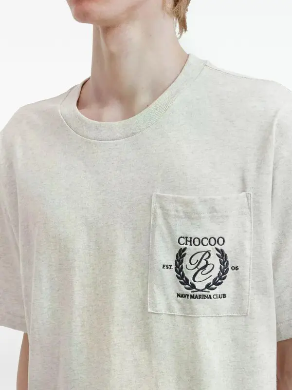 CHOCOOLATE Patch-pocket Embroidered T-shirt