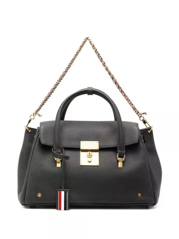 Thom Browne Bolton Pebbled Tote - Grey