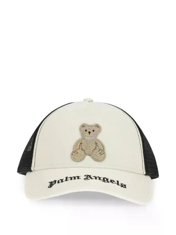 Palm Angels Bear Appliqué Trucker Cap - Neutrals
