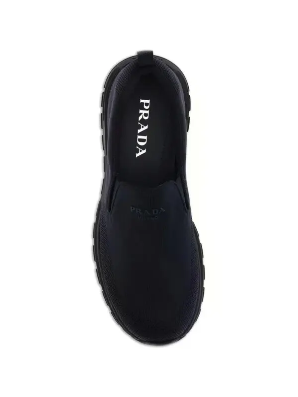 Prada Jersey Slip-on Sneakers - Blue