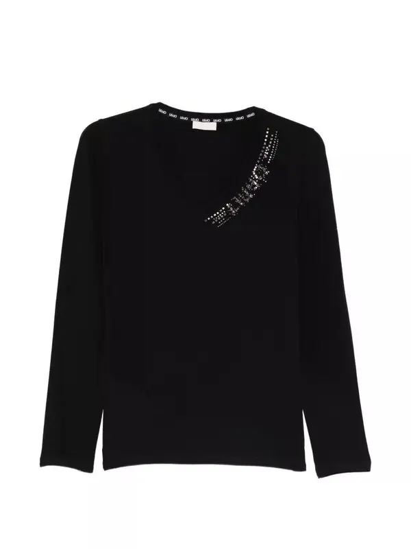 Liu Jo Embellishment V-neck T-shirt