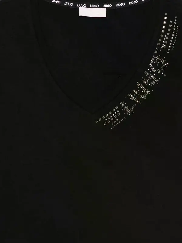 Liu Jo Embellishment V-neck T-shirt