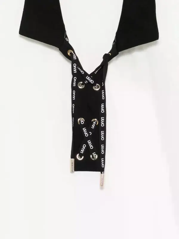 Liu Jo Lace-up Polo Top