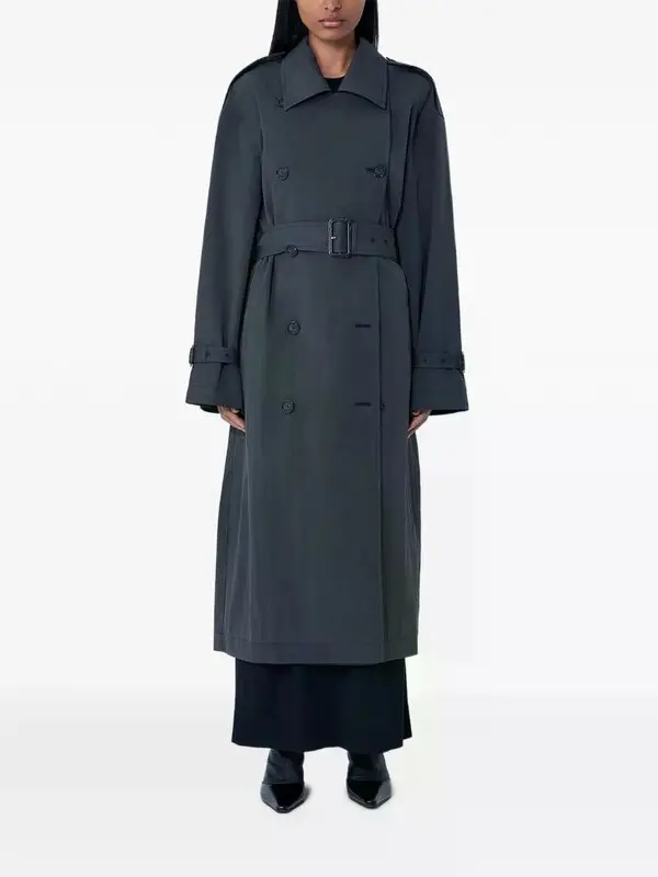 TOTEME Double-breasted Trench Coat - Grey