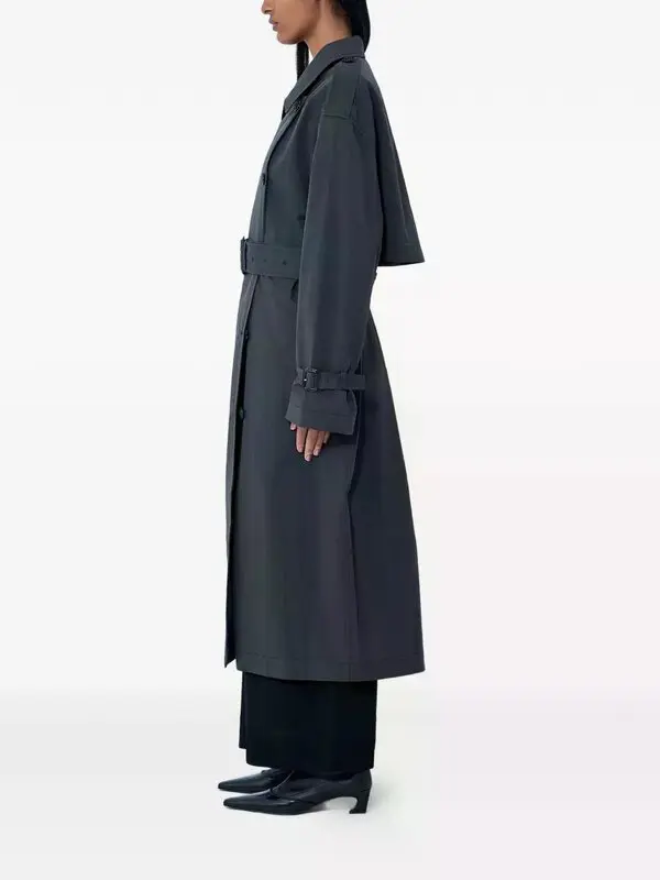 TOTEME Double-breasted Trench Coat - Grey