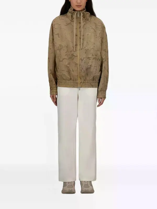 Herno Water-jacquard High-neck Jacket